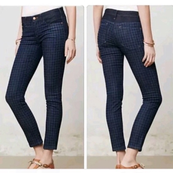 Anthropologie | Jeans | Anthropologie Pilcro Serif Houndstooth Jeans 27 ...